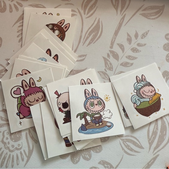 Labubu | Accessories | Labubu Temporary Tattoo For Kids Random 5 ...